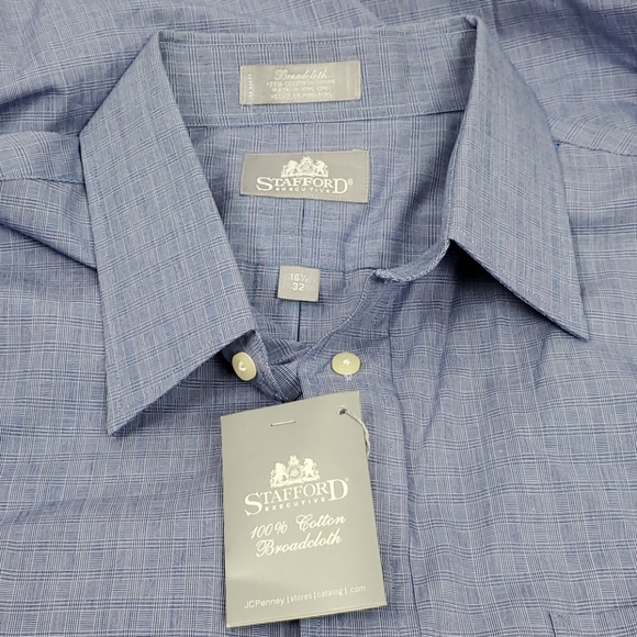 Stafford | Shirts | Stafford Executive Shirt Buttons Up Long Sleeve Men Size 6 12 | Poshmark